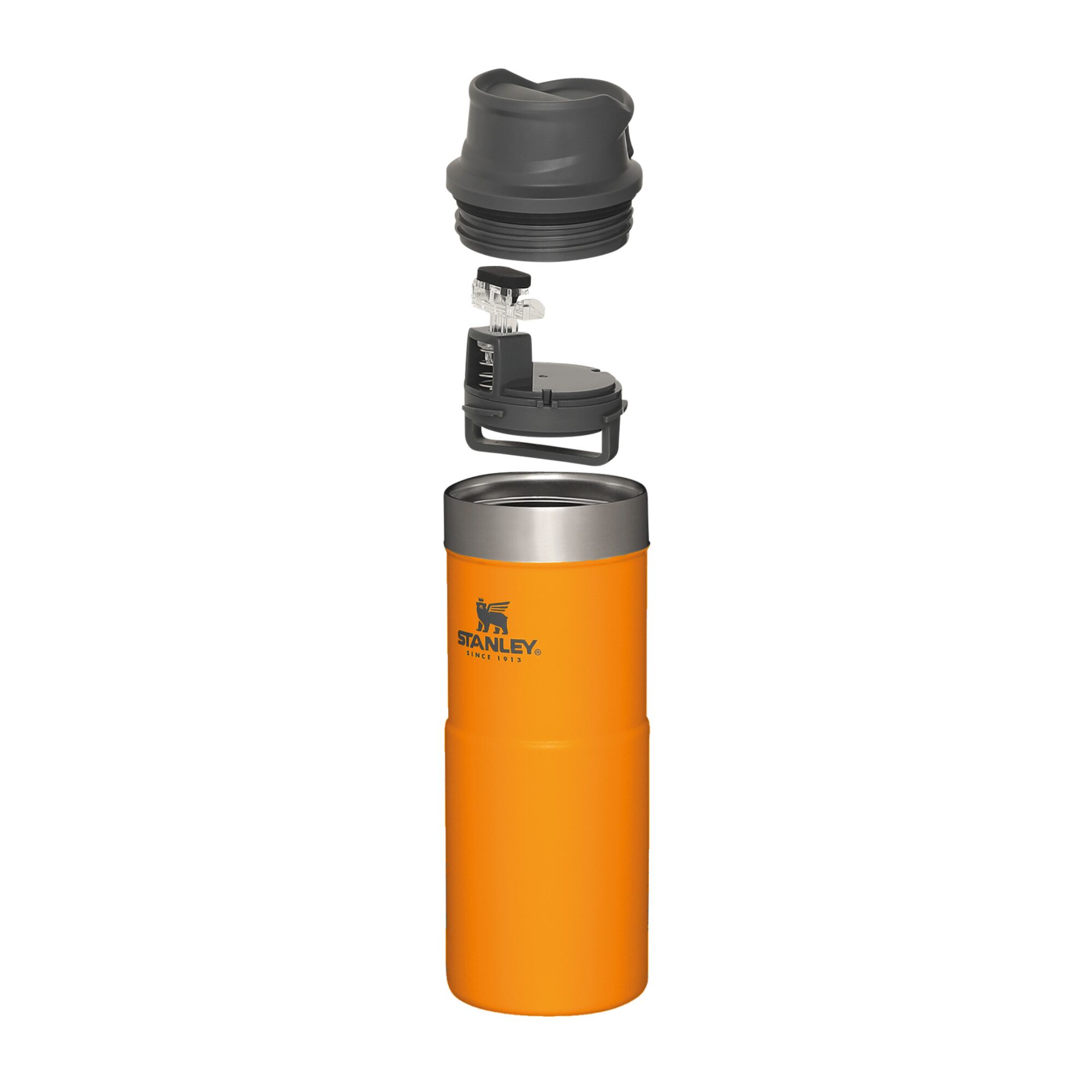 Stanley Trigger-Action Travel Mug - Orange - Wolf Camper